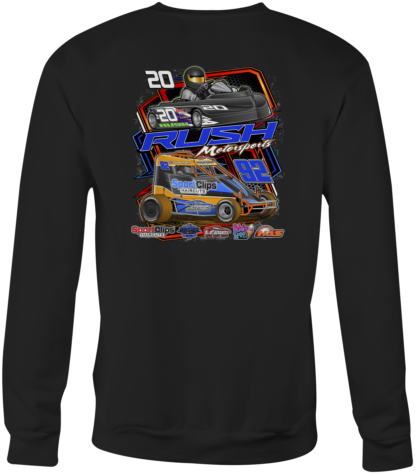 Jason Rush Crewneck Sweatshirts – Black Acid Apparel