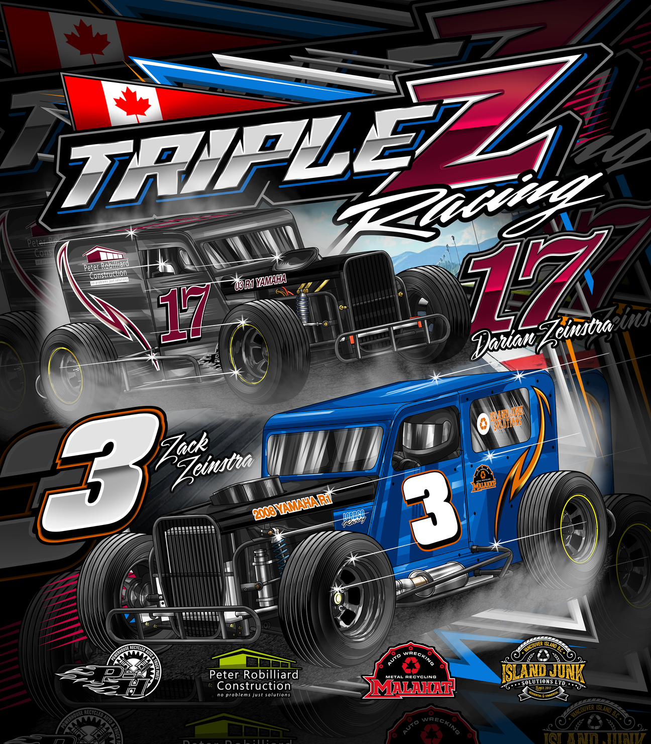 Triple Z Racing 2026 – Black Acid Apparel