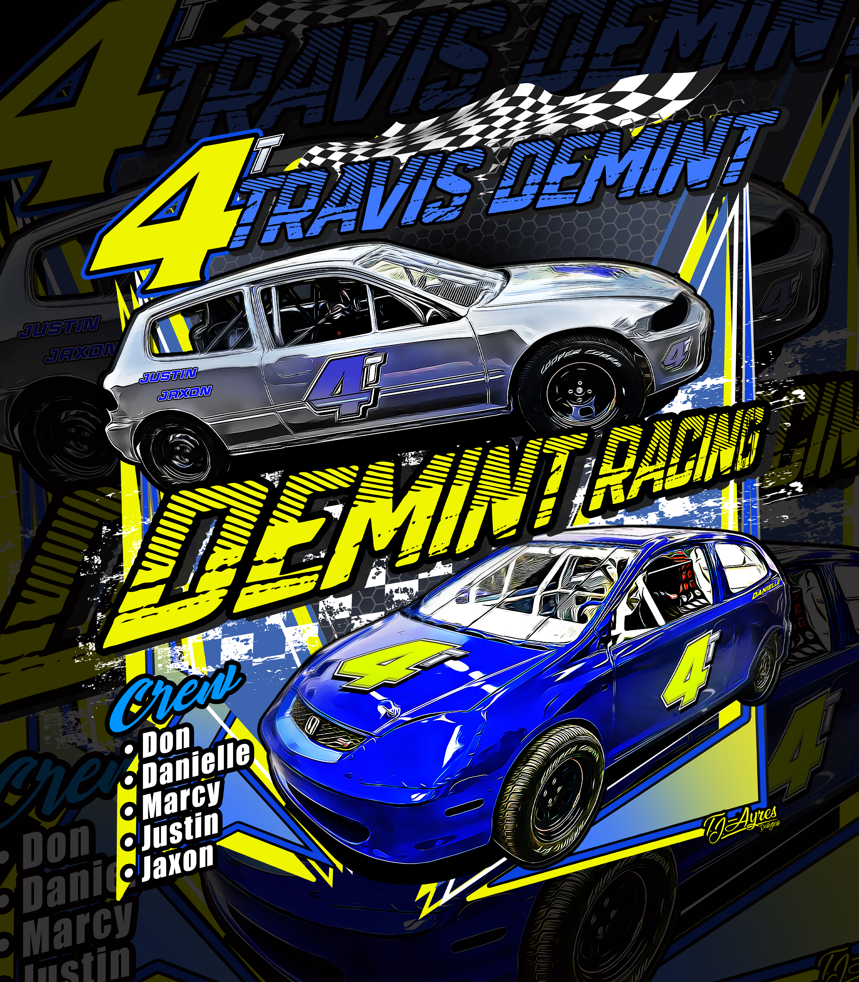 Demint Racing – Black Acid Apparel
