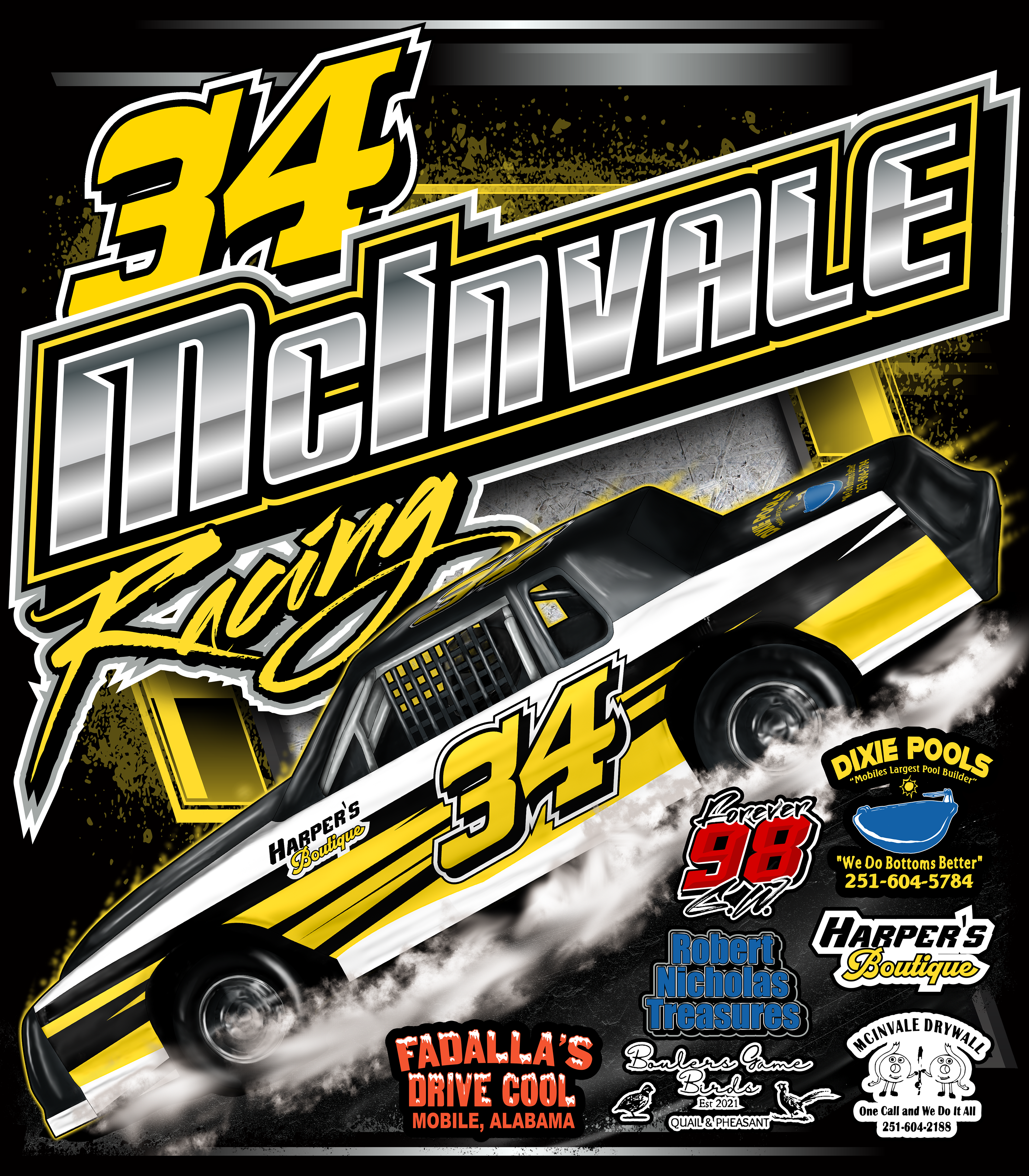 McInvale Racing – Black Acid Apparel