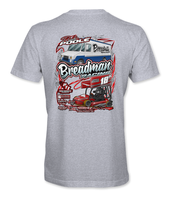 Breadman Racing T-Shirts - Black Acid Apparel