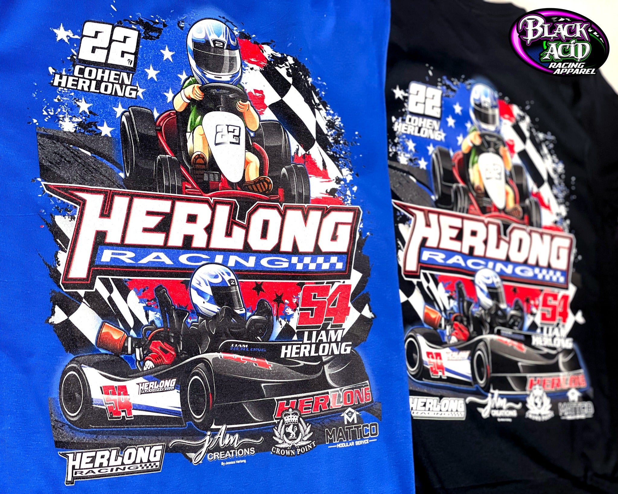 Custom Racing Apparel Setup - 3 Vehicles – Black Acid Apparel