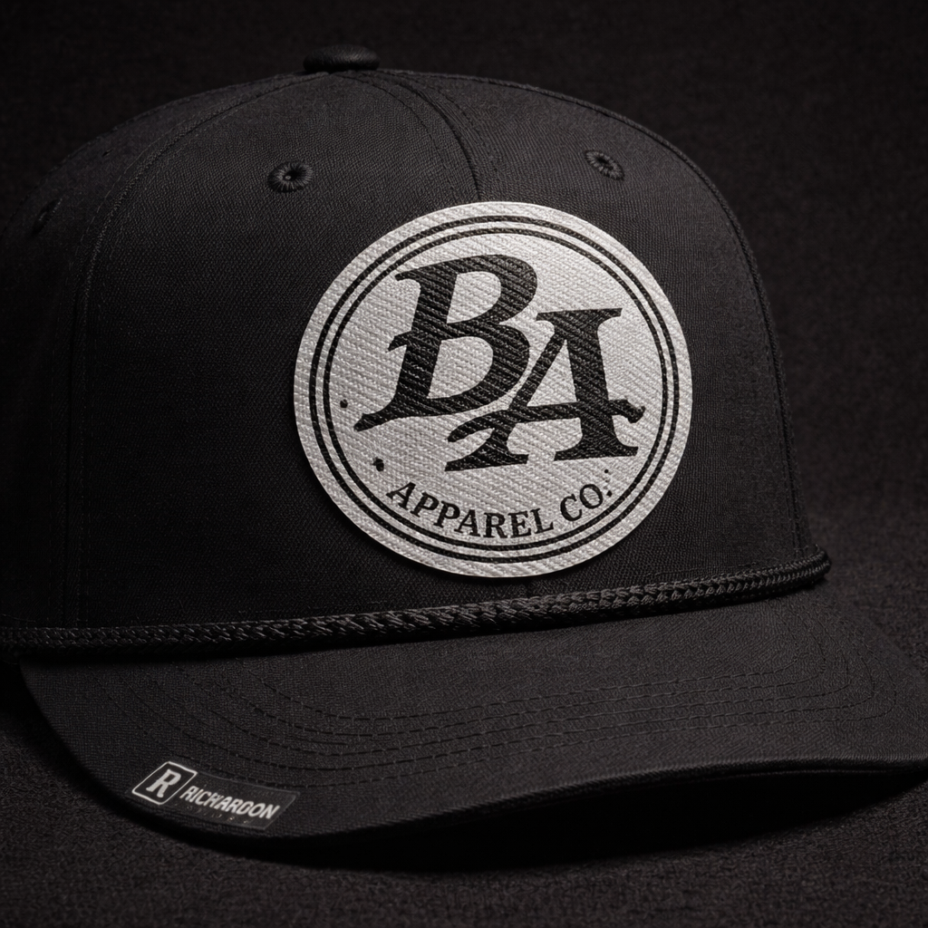 Black Acid “Silver Carbon” Emblem Rope Hat | Richardson 258 – Black ...