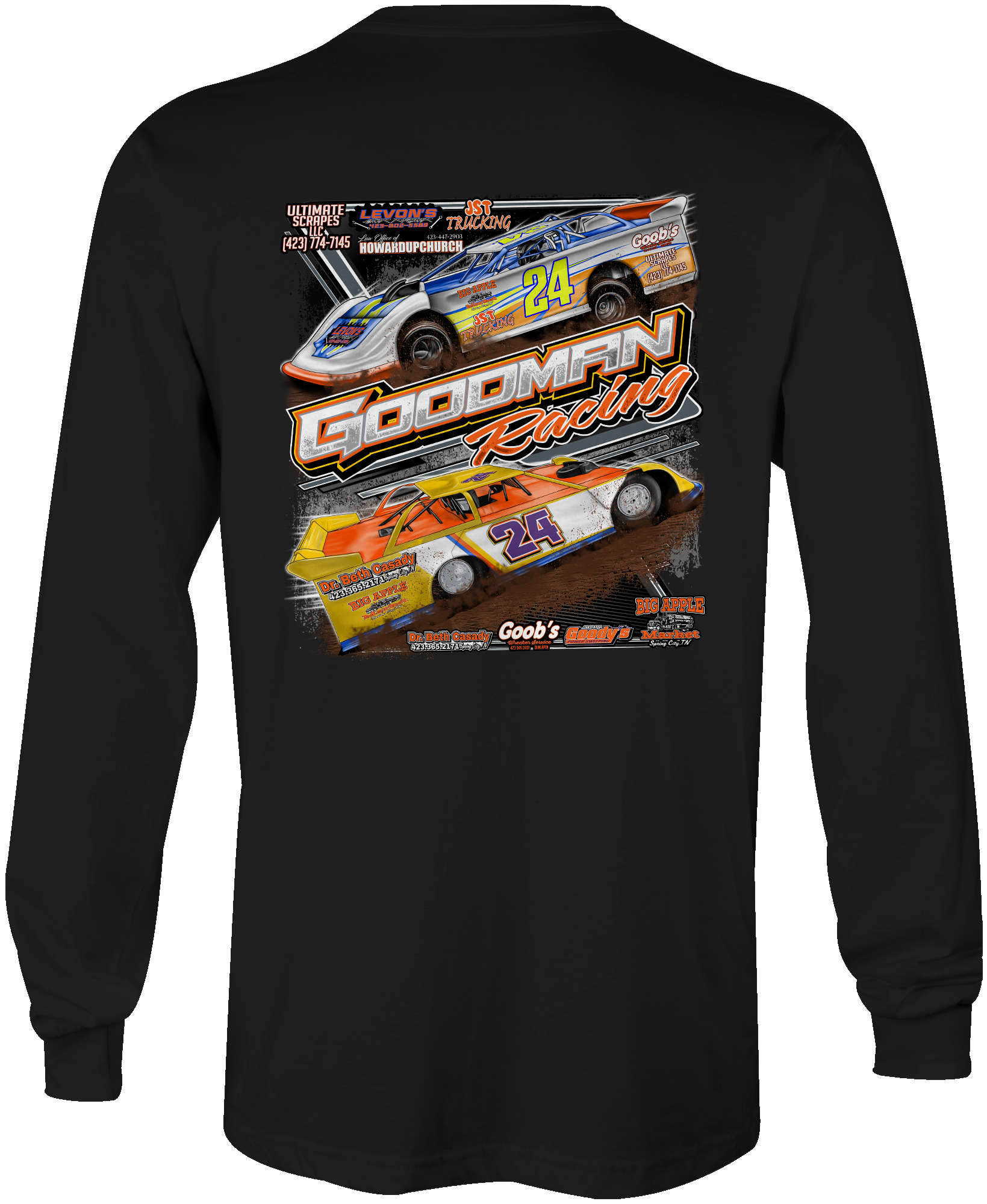 Goodman Racing Long Sleeves – Black Acid Apparel