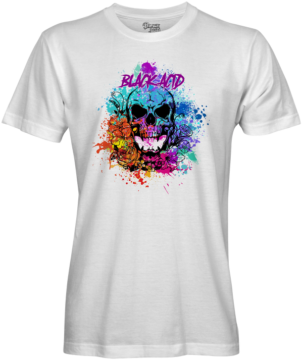 Black Acid Racing - Screamin' Skull Design - Black Acid Apparel