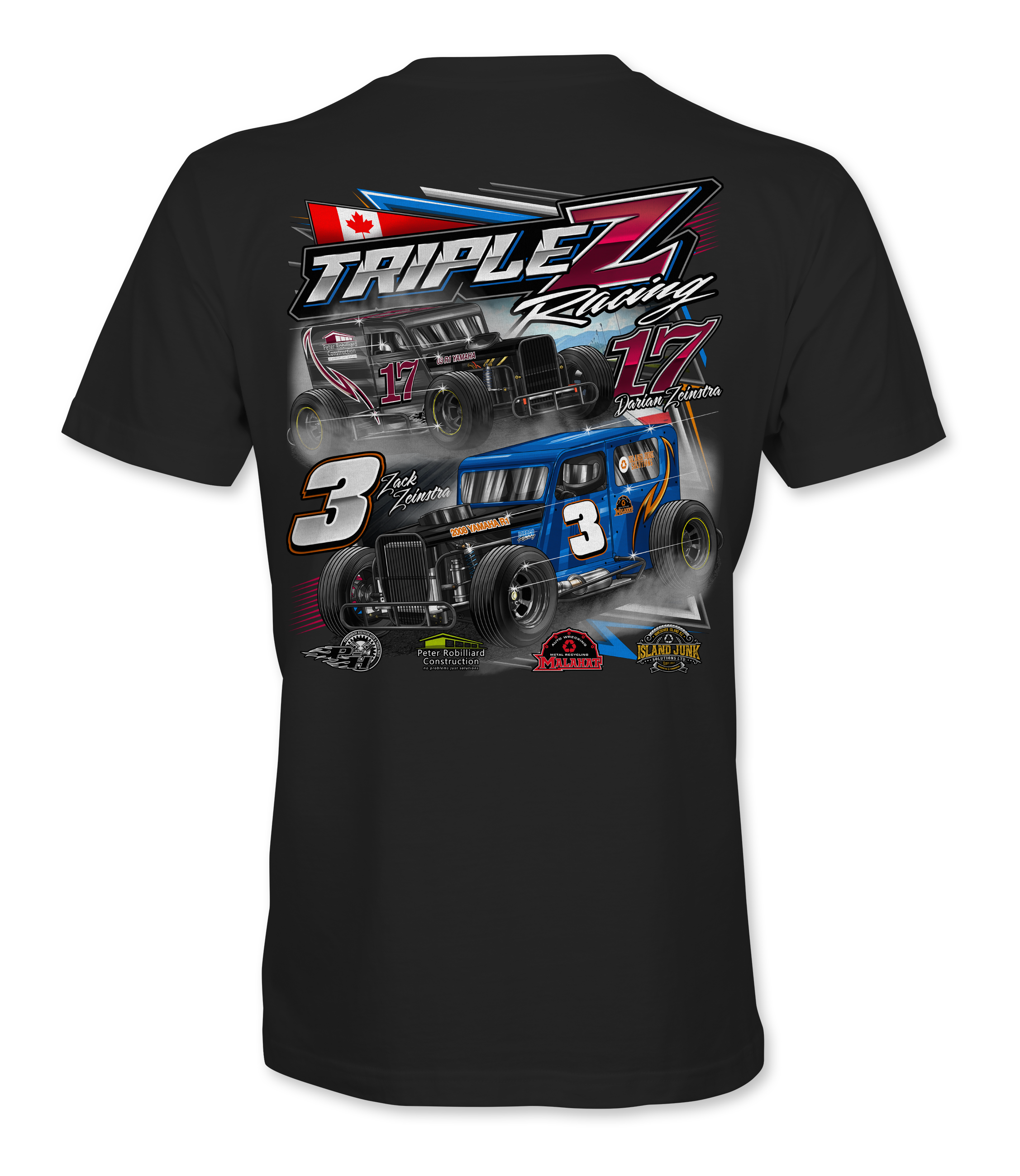 Triple Z Racing 2026 T-Shirts – Black Acid Apparel