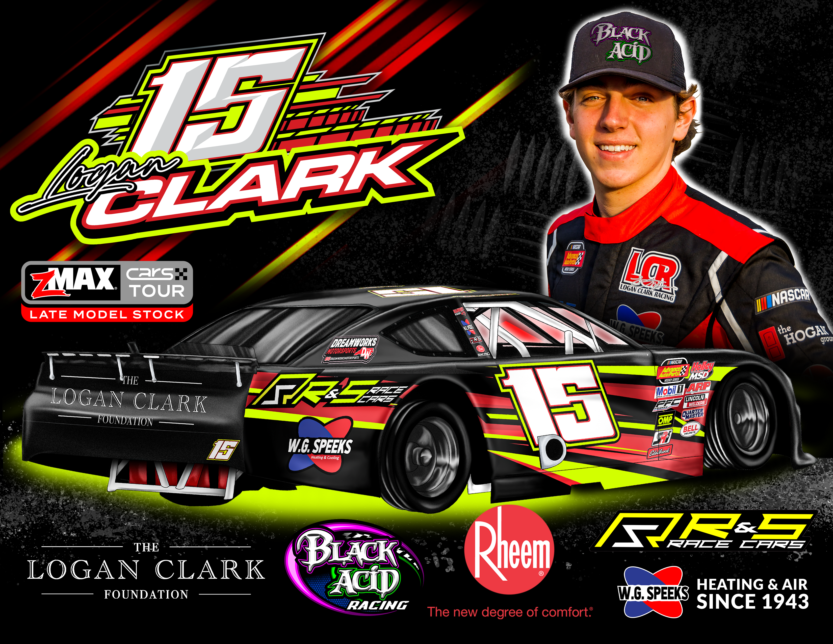 Logan Clark Signed Hero Card – Black Acid Apparel