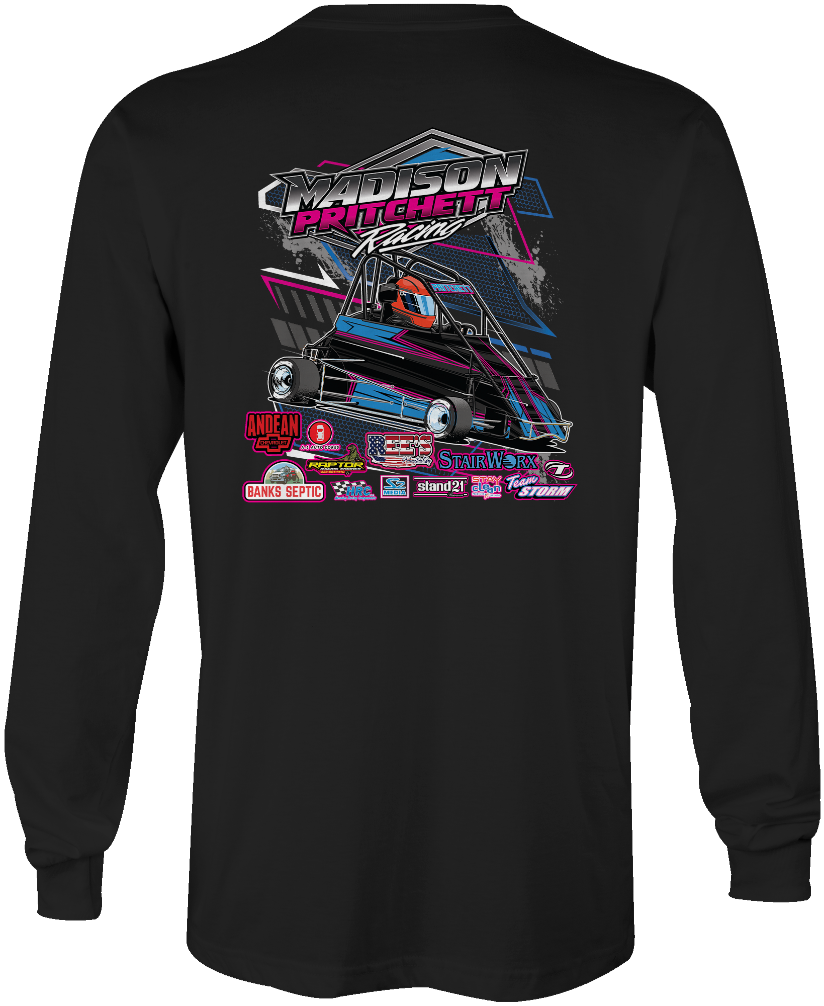 Madison Pritchett Racing 2023 Long Sleeves – Black Acid Apparel